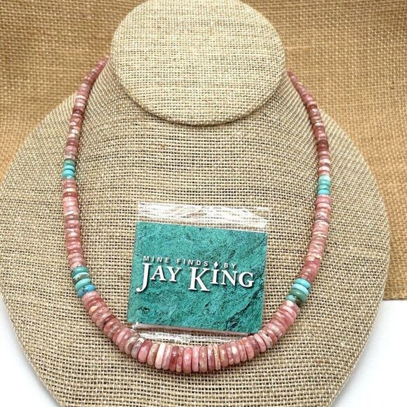 Mine Finds by Jay King | Jewelry | Jay King Necklace Pink Rhodochrosite ...